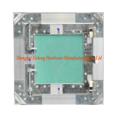 China Pin Hinge Aluminum Ceiling Access Panel 200x200mm to 600x600mm with Safety Lock System for Building Maintenance for sale
