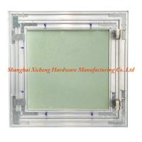 China 30x30 cm Push Lock Anodized Aluminum Ceiling Access Panel for Security for sale
