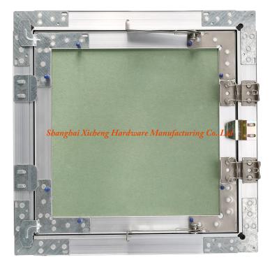 China Steel Hook Ceiling Access Panel with Aluminum Frame for 12.5mm Gypsum Board - 200x200mm to 600x600mm Sizes for sale
