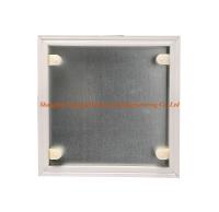 China Durable PVC Frame Drywall Access Panel with Galvanized Steel Door - 200x200mm to 600x600mm Magnetic Closure for sale