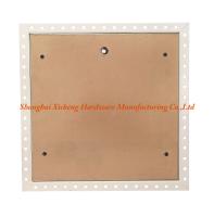 China XC-APS-007 Steel Access Panel with Brown Wooden Board Inlay - 200x200mm to 600x600mm Sizes for Residential Buildings for sale
