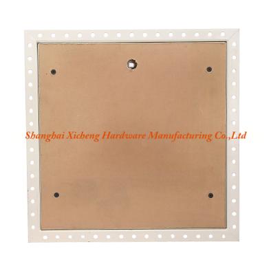 China XC-APS-007 Steel Access Panel with Brown Wooden Board Inlay - 200x200mm to 600x600mm Sizes for Residential Buildings for sale