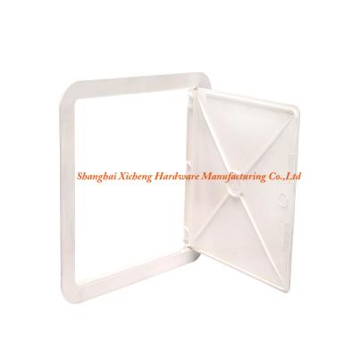 China White Powder Coated PVC Access Panel 200×200 to 600×600mm Inspection Trapdoor with Plastic Frame for sale