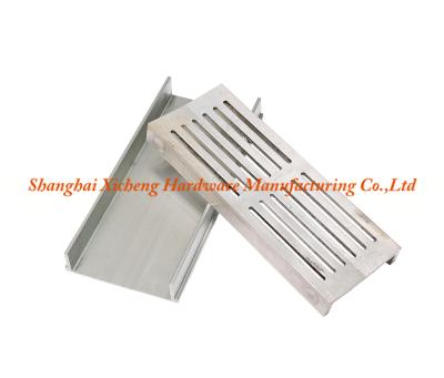 China Aluminum Floor Drainer 0.5-3m Rectangle Sewage Strainer for Construction and Bathroom Use for sale