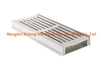 China Aluminum Floor Drain Cover 1m Length 1.2mm Thickness for Public Walkways and Drainage Systems for sale
