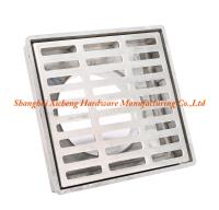 China Aluminum Square Floor Drain Cover 150×150mm 200×200mm with ISO9001 CE Certification for sale