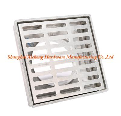 China Aluminum Square Floor Drain Cover 150×150mm 200×200mm with ISO9001 CE Certification for sale