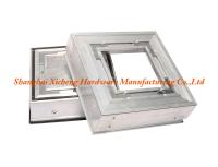 China 200x200mm Square Floor Drain Cover Heavy Weight Aluminum Manhole Cover with Custom Sizing Options for sale