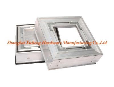 China 200x200mm Square Floor Drain Cover Heavy Weight Aluminum Manhole Cover with Custom Sizing Options for sale