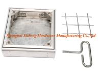 China Casting Aluminum Floor Drain Cover Square 200×200mm to 1000×1000mm Custom Sizes for Industrial Applications for sale