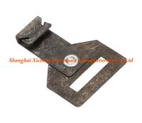 China 28×6.5 mm Metal Spring Clip for Slotted Bar Vertical Support - Hardened Steel with Black Phosphated Finish for sale