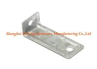China Galvanized Steel Corner L Construction Parts 0.6-1.0mm Metal Stamping Components for Industrial Applications for sale
