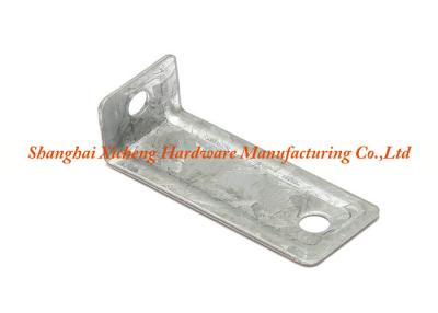 China Galvanized Steel Corner L Construction Parts 0.6-1.0mm Metal Stamping Components for Industrial Applications for sale