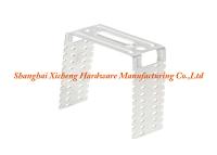 China Steel Metal Stamping U Shape Clamp 50mm-60mm Size 0.6-0.8mm Thickness Industrial Channel Accessories for sale
