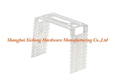 China Steel Metal Stamping U Shape Clamp 50mm-60mm Size 0.6-0.8mm Thickness Industrial Channel Accessories for sale