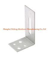 China L-Shape Metal Stamping Parts 1.0-1.8mm Thickness Galvanized Steel Construction Components for sale