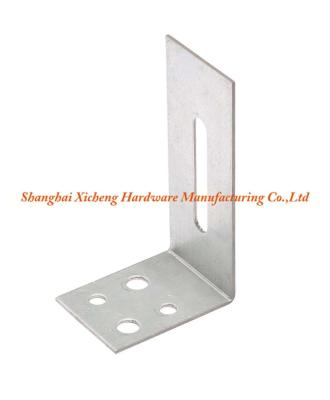 China L-Shape Metal Stamping Parts 1.0-1.8mm Thickness Galvanized Steel Construction Components for sale