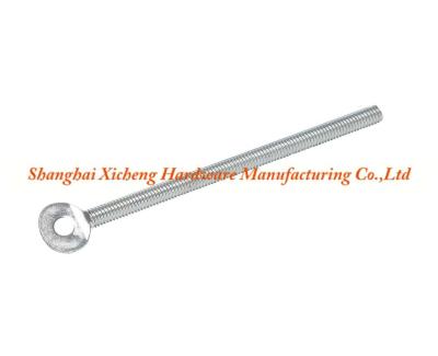 China M6×60mm & M6×95mm Galvanized Steel Eye Bolts - Low Carbon Construction Parts in 100-Piece Packs for sale