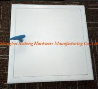 China White Powder Coated Steel Access Panel with Blue Plastic Key - 200x200mm to 600x600mm Sizes for sale