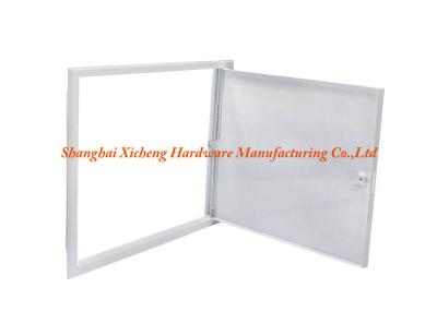 China White Powder Coated Metal Ceiling Access Panels 200x200mm to 600x600mm with Blue Plastic Key Security System for sale