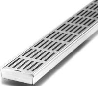 China Rectangular Capsule Linear Floor Drain Aluminum 500mm to 3000mm Length for sale