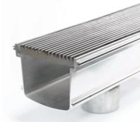 China Cast Aluminum Plain Floor Drain 1500mm Sewage Rectangle Floor Drain for Industrial Use for sale
