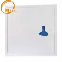 China 1mm Galvanized Steel Access Panel with Blue Plastic Key - 200x200mm to 600x600mm Sizes for Ceiling and Wall Installation for sale