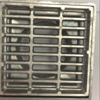 China Aluminum Square Floor Drain 20cm Manhole Cover Semi Finished Casting 200x200mm for sale