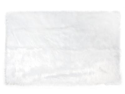 China White Faux Sheepskin Area Rug Soft Polyester Carpet for Living Room Bedroom 160x230cm for sale