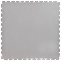 China Light Gray PVC Interlocking Floor Tile 500x500mm Smooth Surface for Garage Workshop Factory for sale