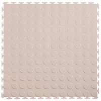China Interlocking Vinyl Floor Tile 500x500mm Coin Surface for Garage Workshop Factory for sale