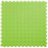 China Interlocking Vinyl Floor Tile 500x500mm Coin Surface for Garage Workshop Factory for sale