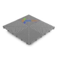 China Red PP Interlocking Floor Tile 400*400mm For Use In Garages Workshop for sale