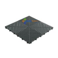 China Red PP Interlocking Floor Tile 400*400mm For Use In Garages Workshop for sale
