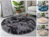 China Custom Soft Shaggy Polyester Fluffy Area Rug 500 Pcs MOQ Non-Slip for sale