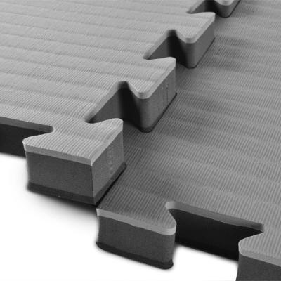 China Tatami Design 1x1m 40mm Judo Gym Foam Mat Black Grey 120kg Density for sale