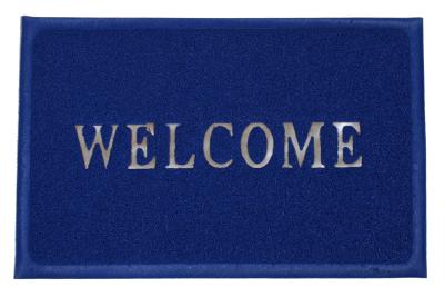 China PVC Twister Welcome Entrance Door Mat 900x600mm Anti-Slip Backing 10mm Thick for sale