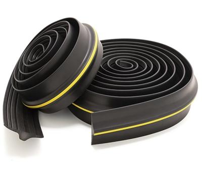 China EPDM Rubber Garage Door Seal Strip Weatherproof DIY Replacement 1/2 Inch Tall Black for sale