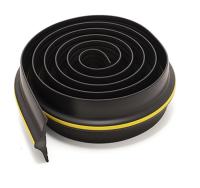 China EPDM Rubber Garage Door Seal Strip Weatherproof DIY Replacement 1/2 Inch Tall Black for sale