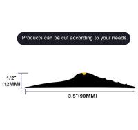 China EPDM Rubber Garage Door Seal Strip Weatherproof DIY Replacement 1/2 Inch Tall Black for sale