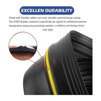 China EPDM Rubber Garage Door Seal Strip Weatherproof DIY Replacement 1/2 Inch Tall Black for sale