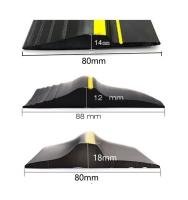 China EPDM Rubber Garage Door Seal Strip Weatherproof Threshold Seal 1/2 Inch Tall DIY Replacement Black for sale