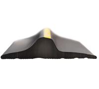 China EPDM Garage Door Seal Strip 80x18mm Weatherproof Rubber Threshold Replacement for sale