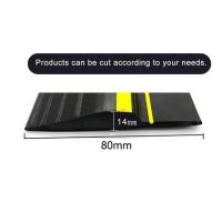 China EPDM Garage Door Seal Strip 80x14mm Weatherproof Rubber Threshold Replacement for Dry Clean Energy Saving for sale
