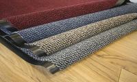 China Indoor Entrance Mat 7.5h x 600w x 900d mm Polypropylene PVC Backing Black Grey for sale