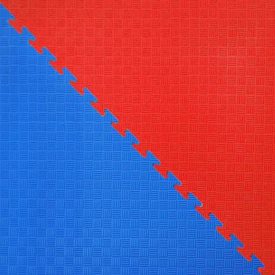 China WTF Octagon Taekwondo Gym Foam Mat 80x80cm 25mm Thickness Reversible Interlocking for sale