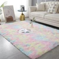 China Custom Acrylic Plush Faux Fur Rug 36x60 48x72 OEM Soft Home Area Rug for sale