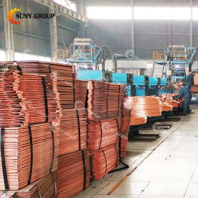 China Upward Continuous Casting Oxygen-Free Copper Rod Making Machine with 560 KW Capacity for sale