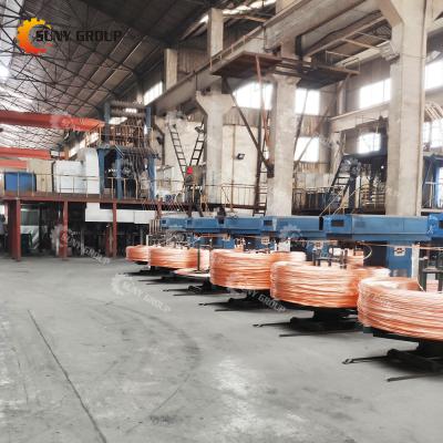 China 12000T/Year Cathe Copper Rod Upward Continuous Casting and Rolling Machine for sale
