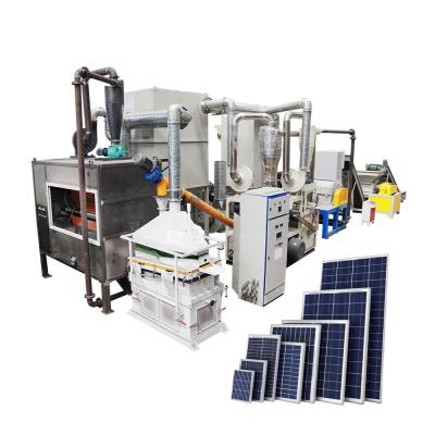 China Green Energy Recycling Solar Panel Recycle Machine with 200-1000kg/h Separation Rate for sale